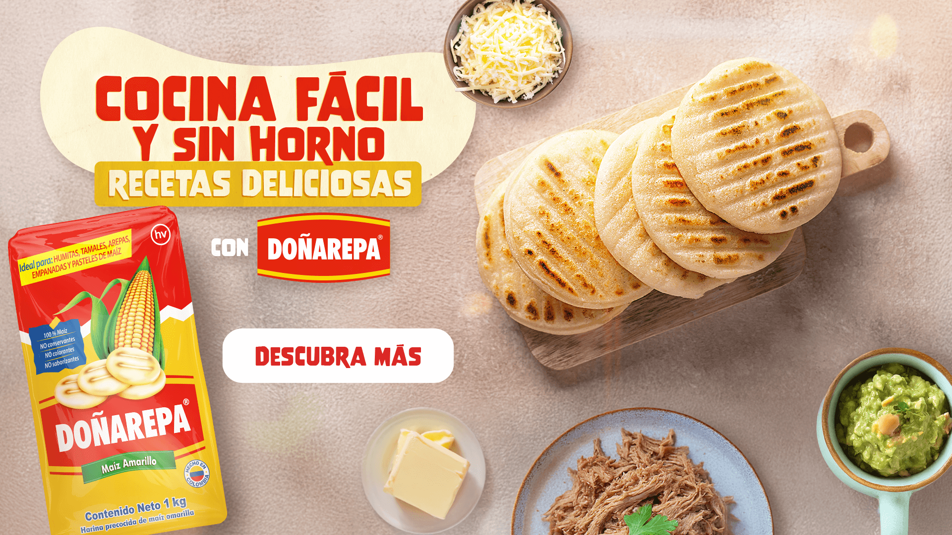 Cocina fácil y sin horno: recetas deliciosas con Doñarepa - Doñarepa
